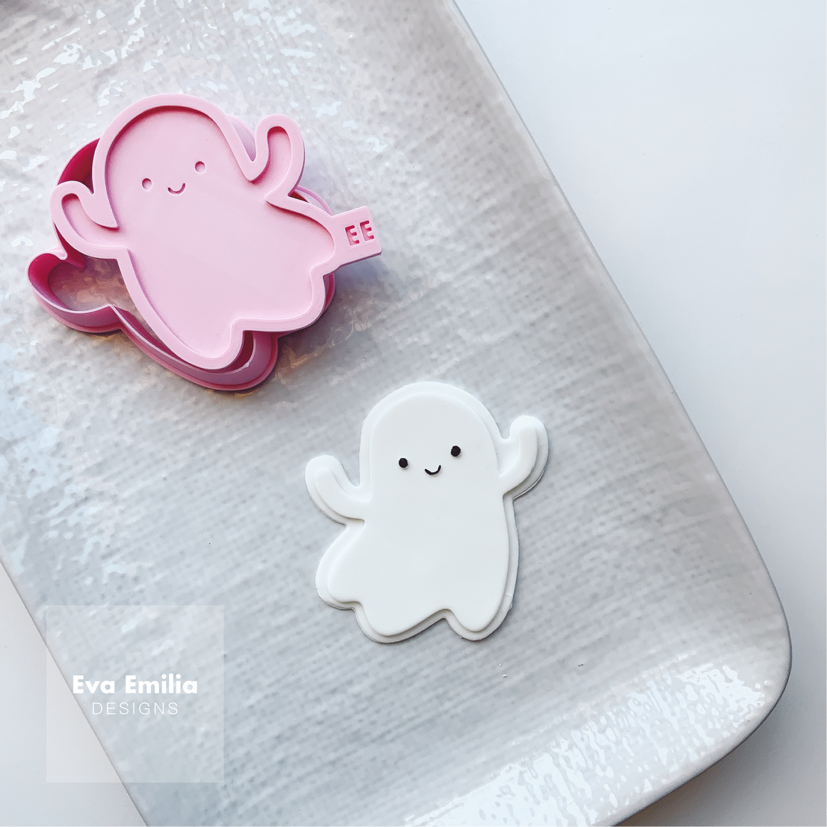 Cute ghost DEBOSSER + CUTTER – COOKI CO CUTS pty ltd