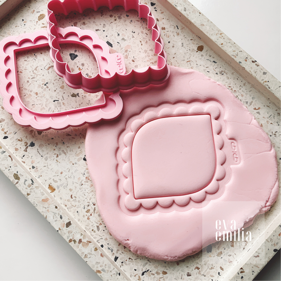 Tear drop frames DEBOSSER + CUTTER – COOKI CO CUTS pty ltd